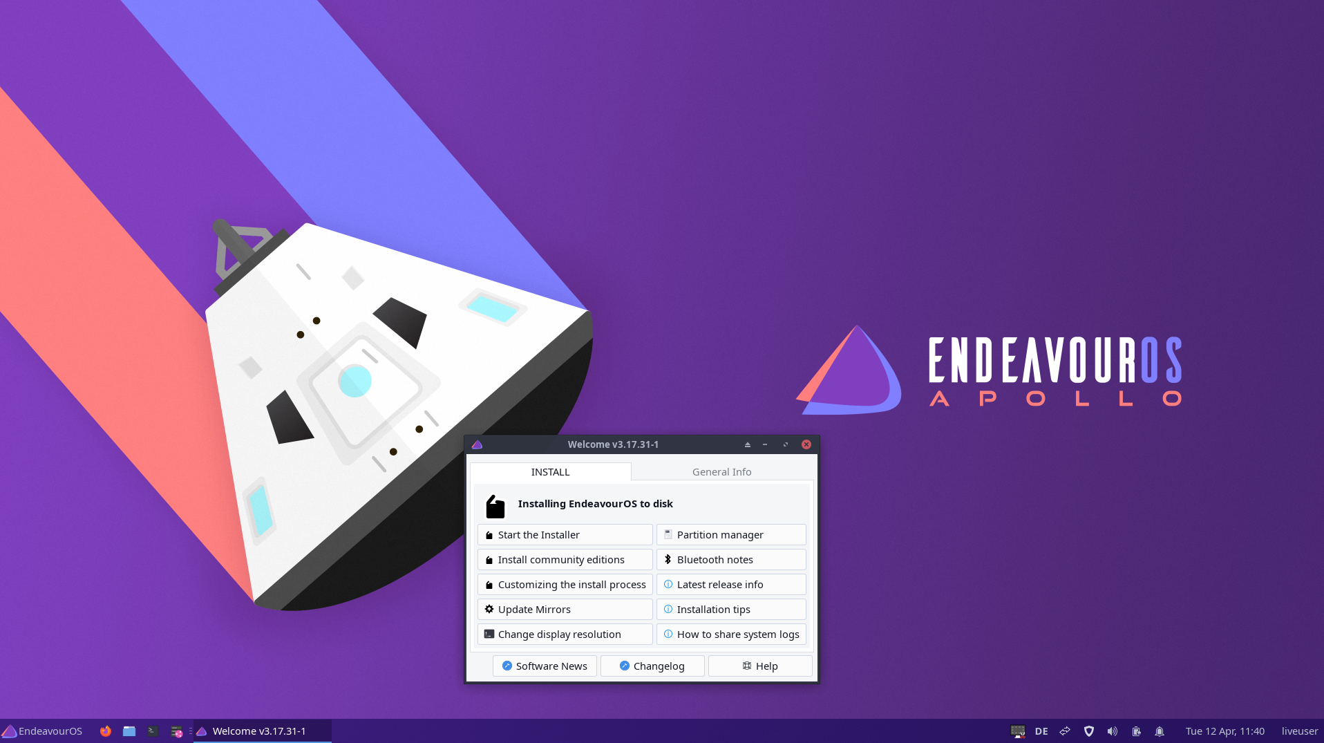 Media images – EndeavourOS